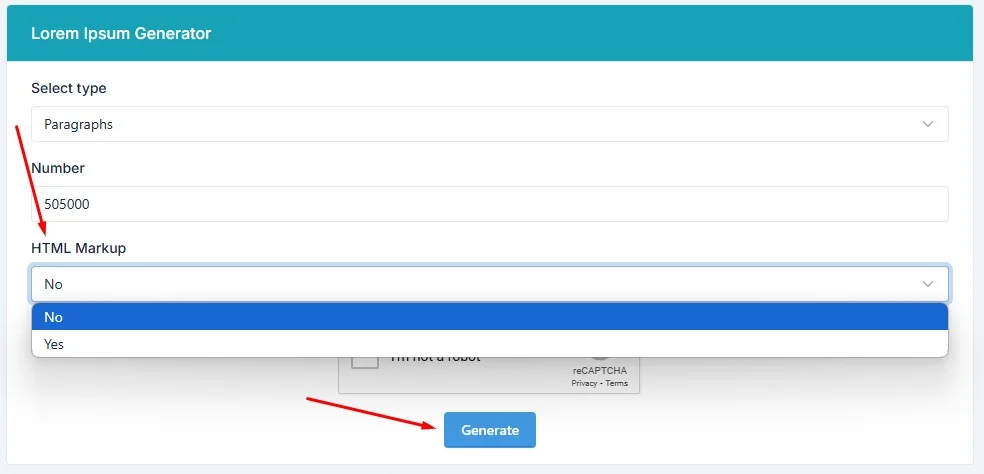 Lorem Ipsum Text Generator - Truesuggest Tools